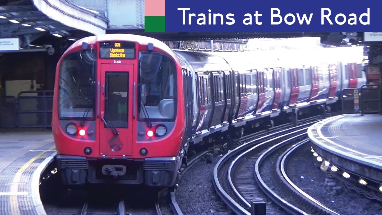 London Underground District And Hammersmith And City Line Trains At Bow ...