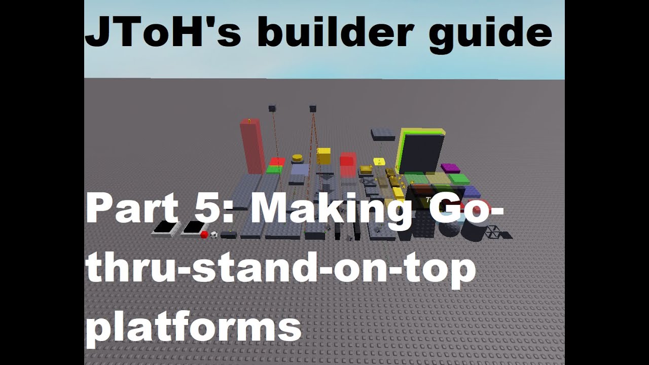 JToH builder's guide: Part 5: Making Go-Thru-Stand-On-Top Platforms ...
