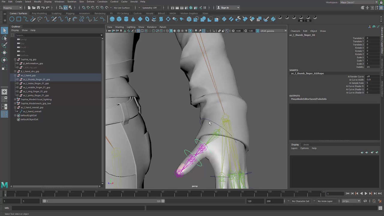 03 Finish hand rig - YouTube