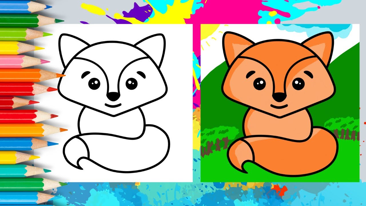 Menggambar dan Mewarnai Musang, Belajar Menggambar Untuk Anak-Anak dan ...