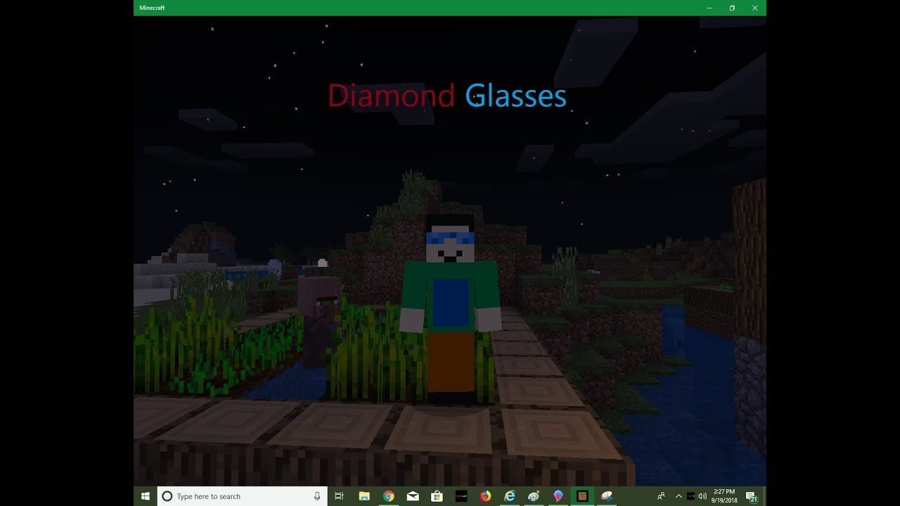 Minecraft: Diamond Glasses - YouTube