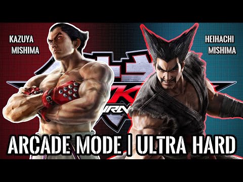 TEKKEN TAG TOURNAMENT 2 | ARCADE MODE | KAZUYA MISHIMA & Heihachi Mishima | ULTRA HARD | 4K 60FPS