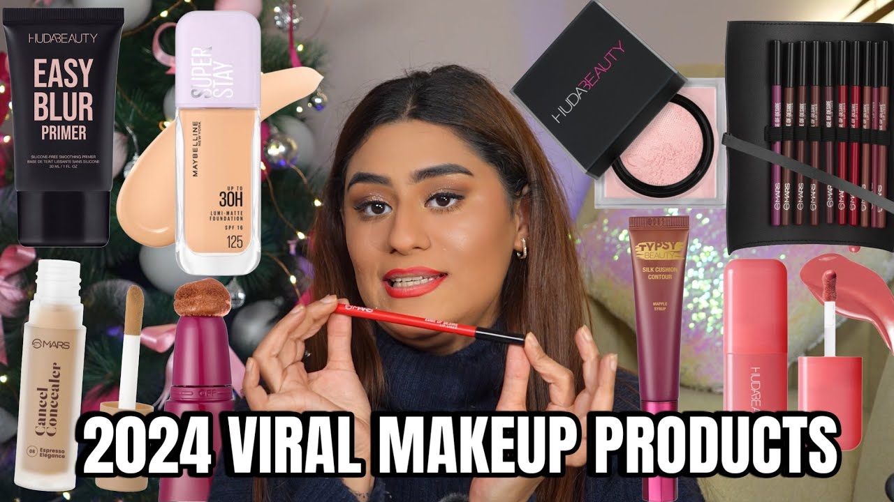 Trying A Full Face Of 2024 Viral Makeup Products 🤯 Ria Sehgal - YouTube