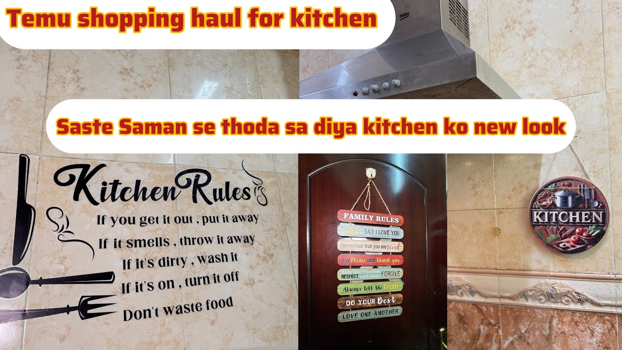 Kitchen Wall Decor Ideas/Quotes,Hangs & More🤗Kitchen makeover On A ...