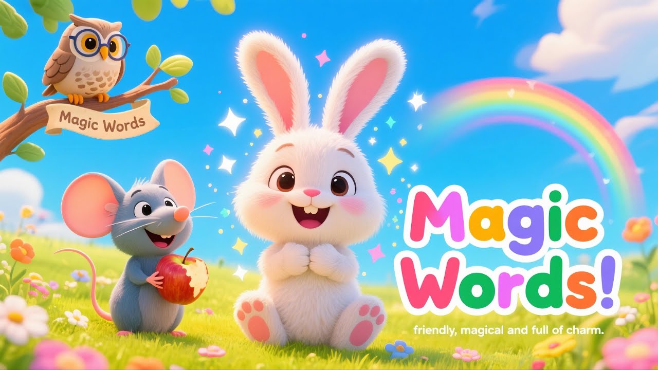 Bunny Bella Learns Magic Words | Please and Thank You Song for Kids | Good Manners Storytime ...