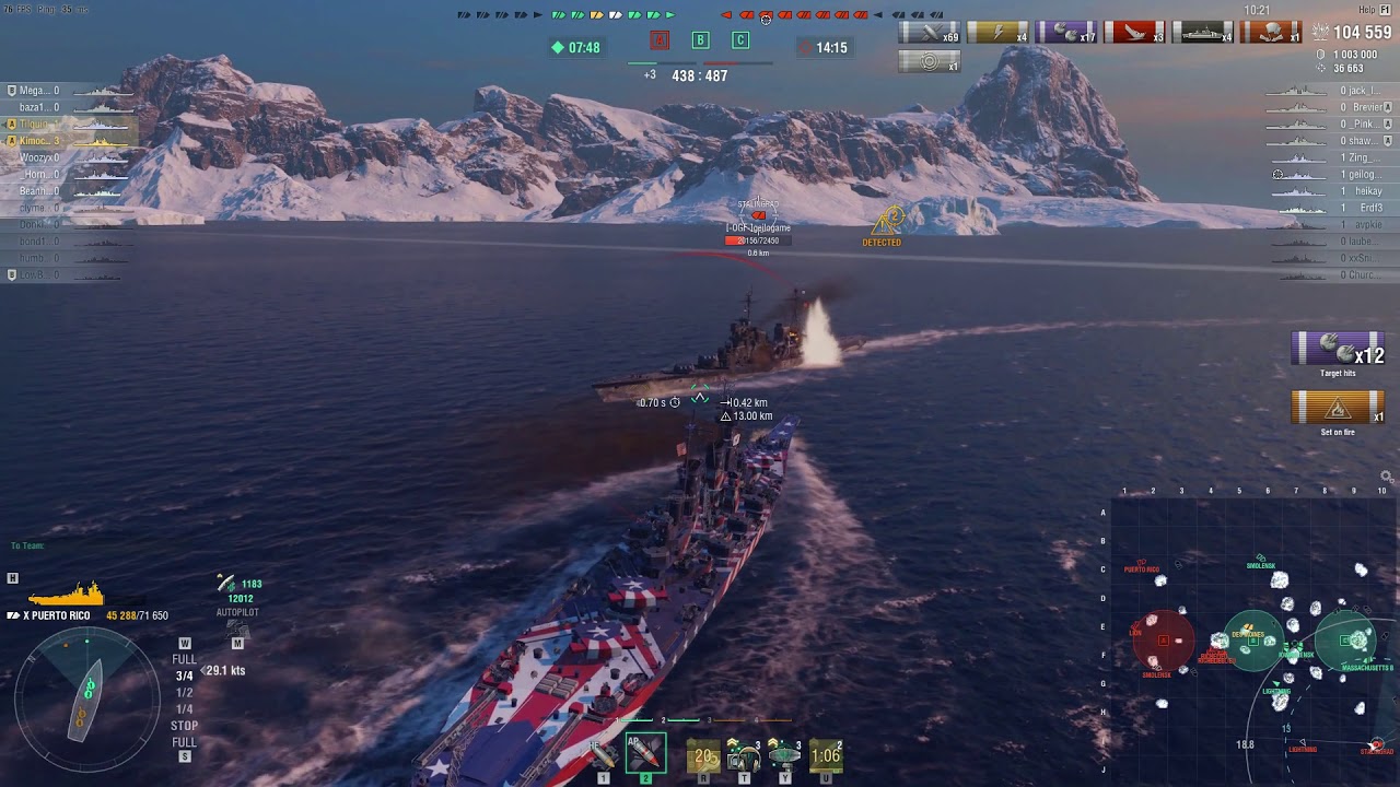 Puerto Rico T10 US Cruiser | 8 Kills, 252k Damage | World of Warships ...