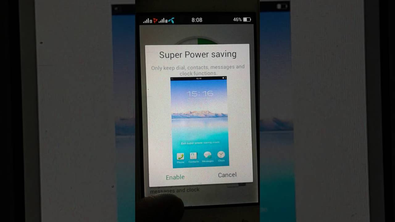 Super power saving mode - YouTube