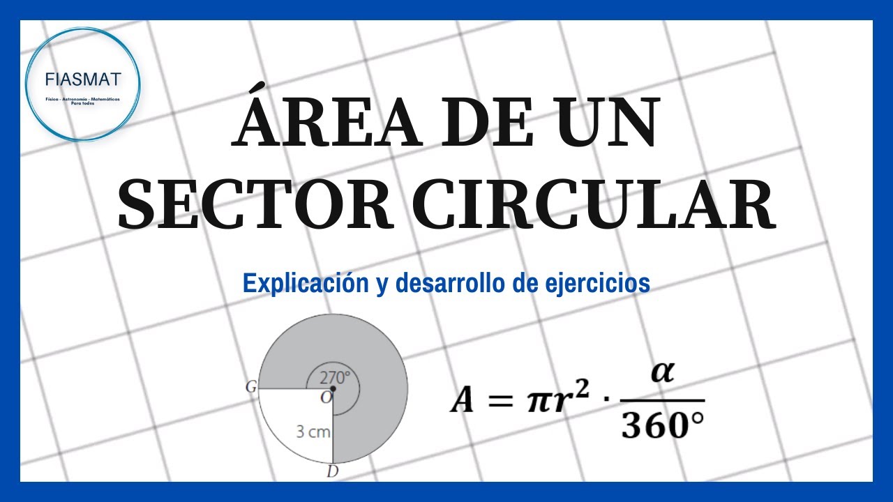 Área de Sector CIRCULAR - Calculo de Área de Sector Circular - YouTube