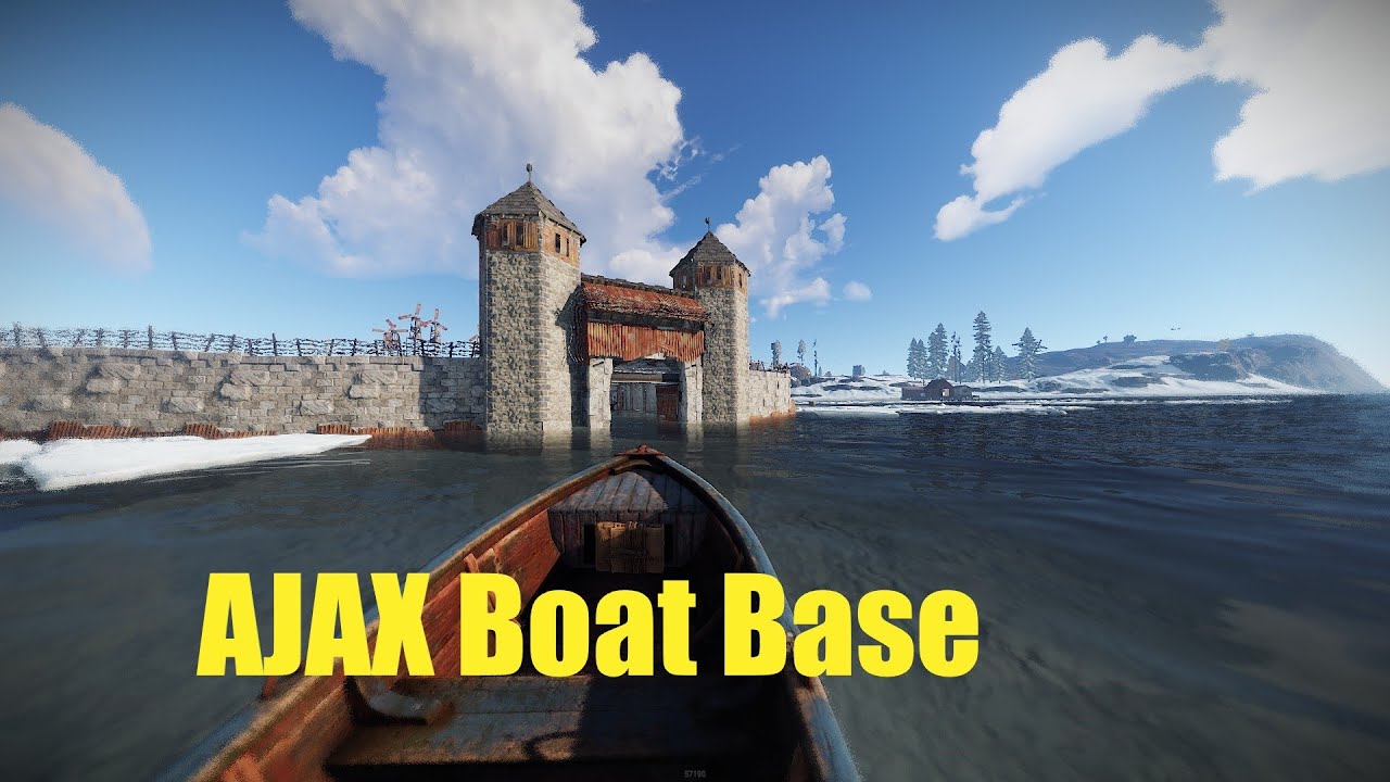 RUST BOAT BASE AJAX - YouTube