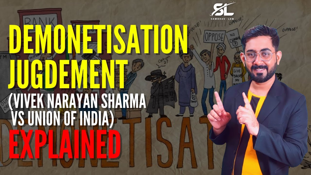 Vivek Narayan Sharma vs Union of India | Demonetization Judgment ...
