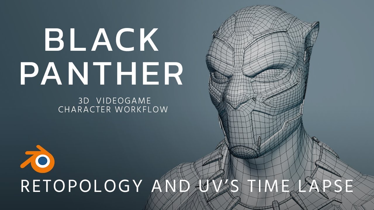 Retopology for videogame character timelapse Part 3 - YouTube
