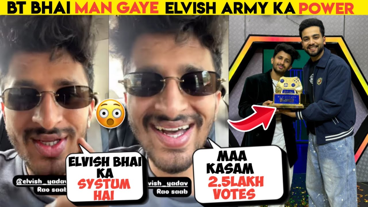 Gaurav singh (BT BHAI ) Reaction on Elvish army power 😱,bt bhai reacts ...