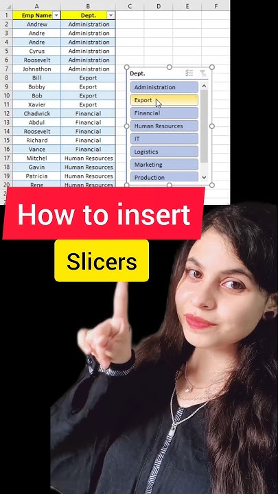 How To Insert Slicers In Excel💁♀️📉 ️ Exceltricks Exceltips Learnexcel Msexcel