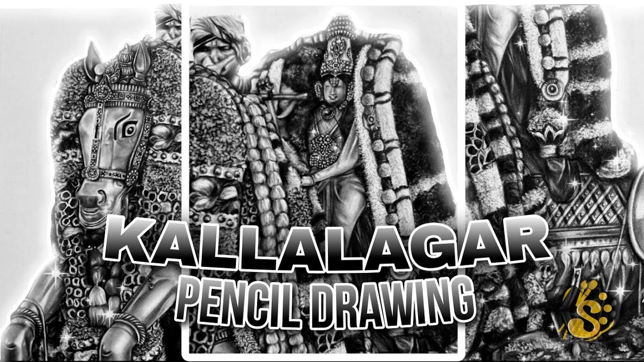 KALLALAGAR pencil drawing | CLIPS | chithirai Thiruvazha 🔥 ...