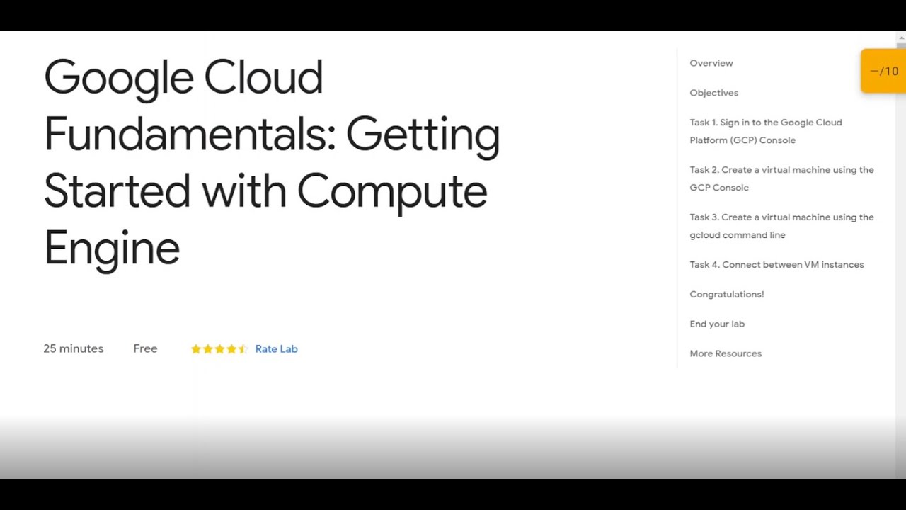 Qwik lab Google Cloud Fundamentals Getting Started with Compute Engine - YouTube