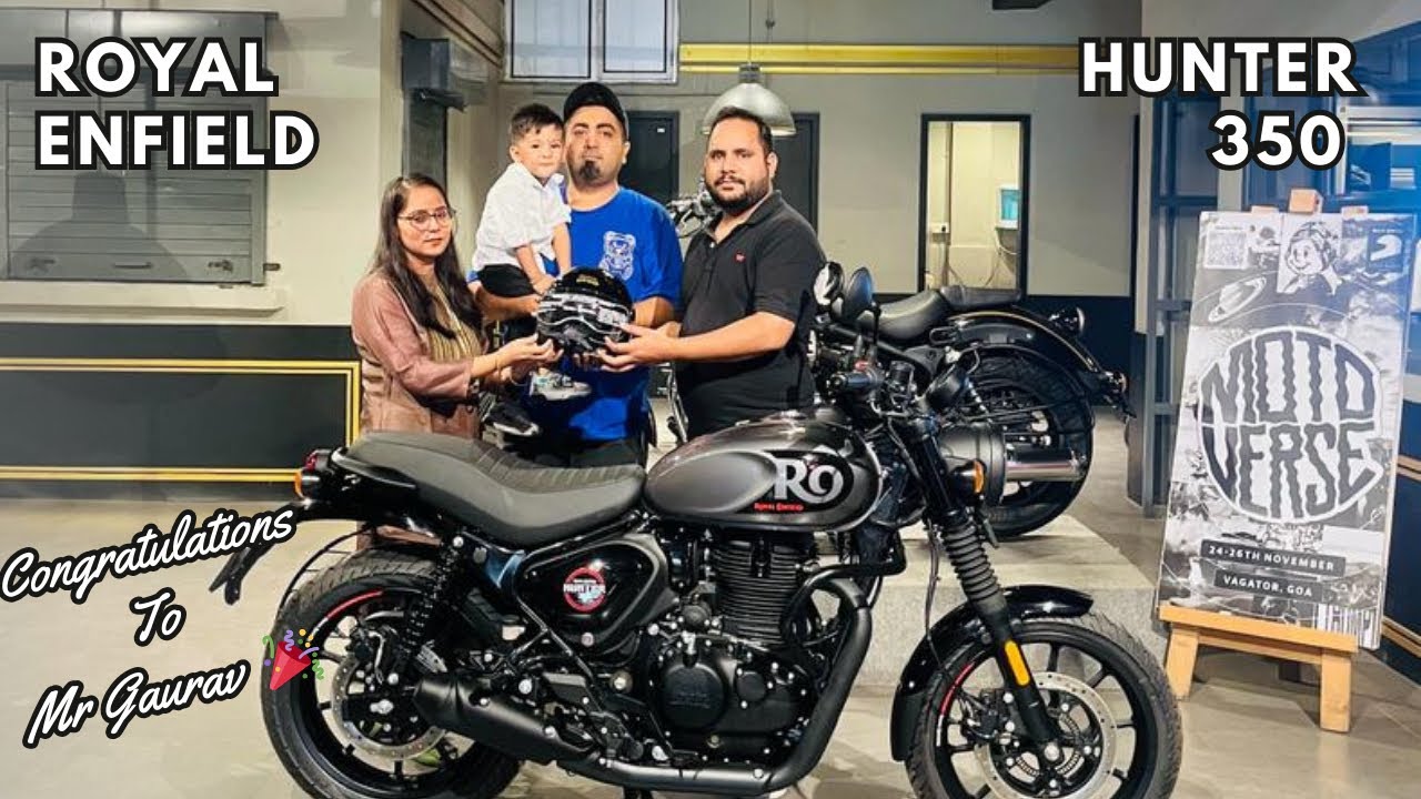 Congrats🎉 Gaurav Sir For Your New Hunter 350 || Welcome To The Royal ...