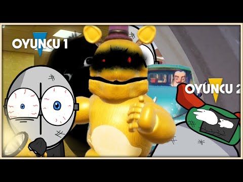 YENİ EVE TAŞINSAK BİLE BİZİ BIRAKMAYAN EŞŞEK FERDİ! |HelloNeighborFredbear Backrooms[Canlı Yayın]