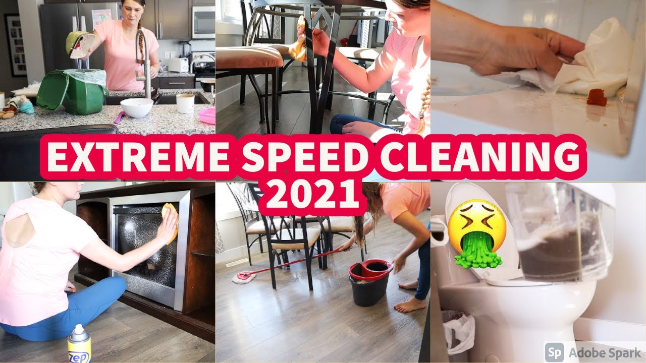 *NEW* EXTREME SPEED CLEANING/HOMEMAKER/CLEAN WITH ME 2021/WATCH ME ...