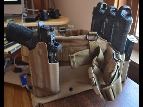 US Grunt Gear Infidel padded war belt and other accessories - YouTube