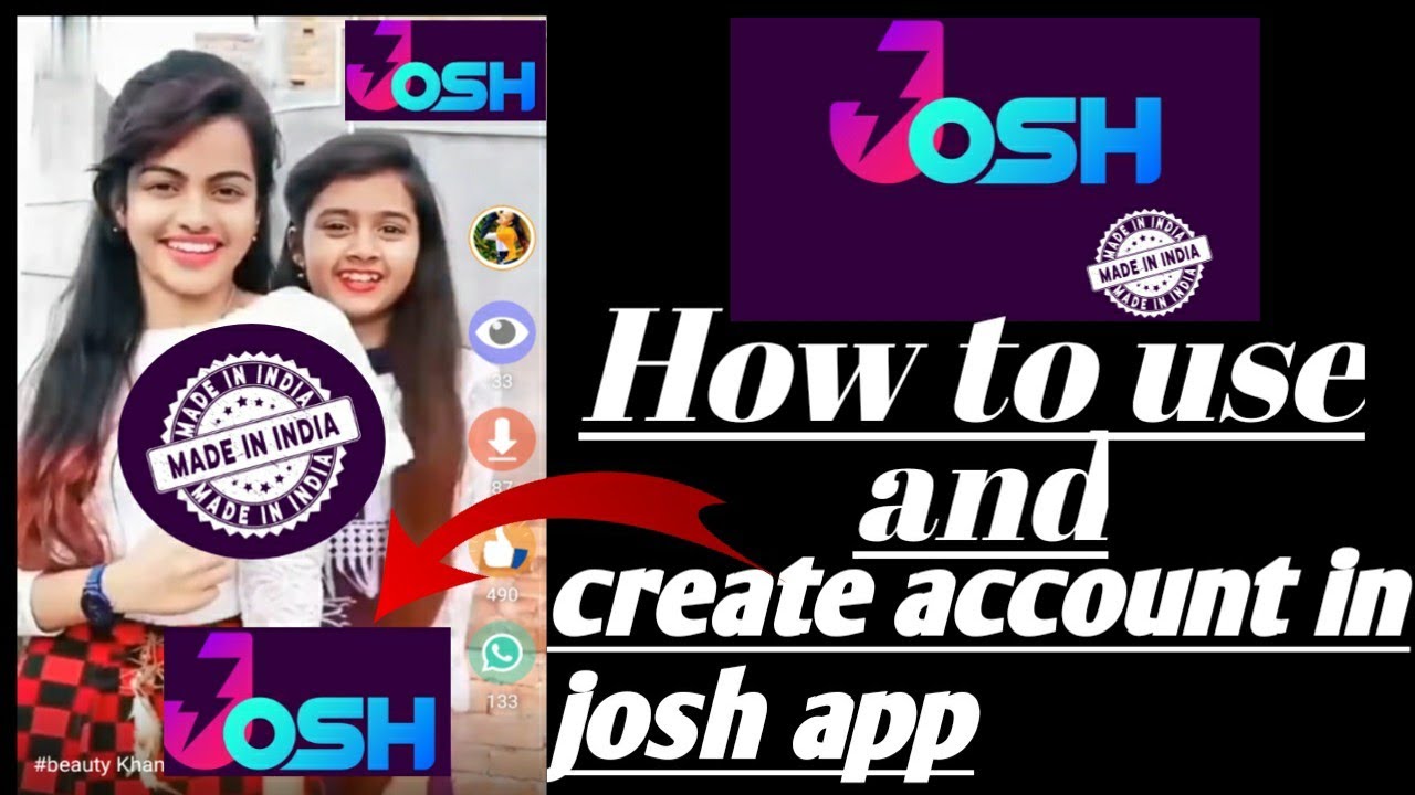 How to use and create account in josh app - YouTube