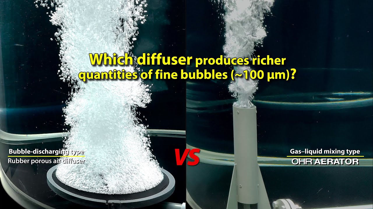 [4K] Fine bubble showdown: OHR AERATOR vs porous air diffusers - YouTube