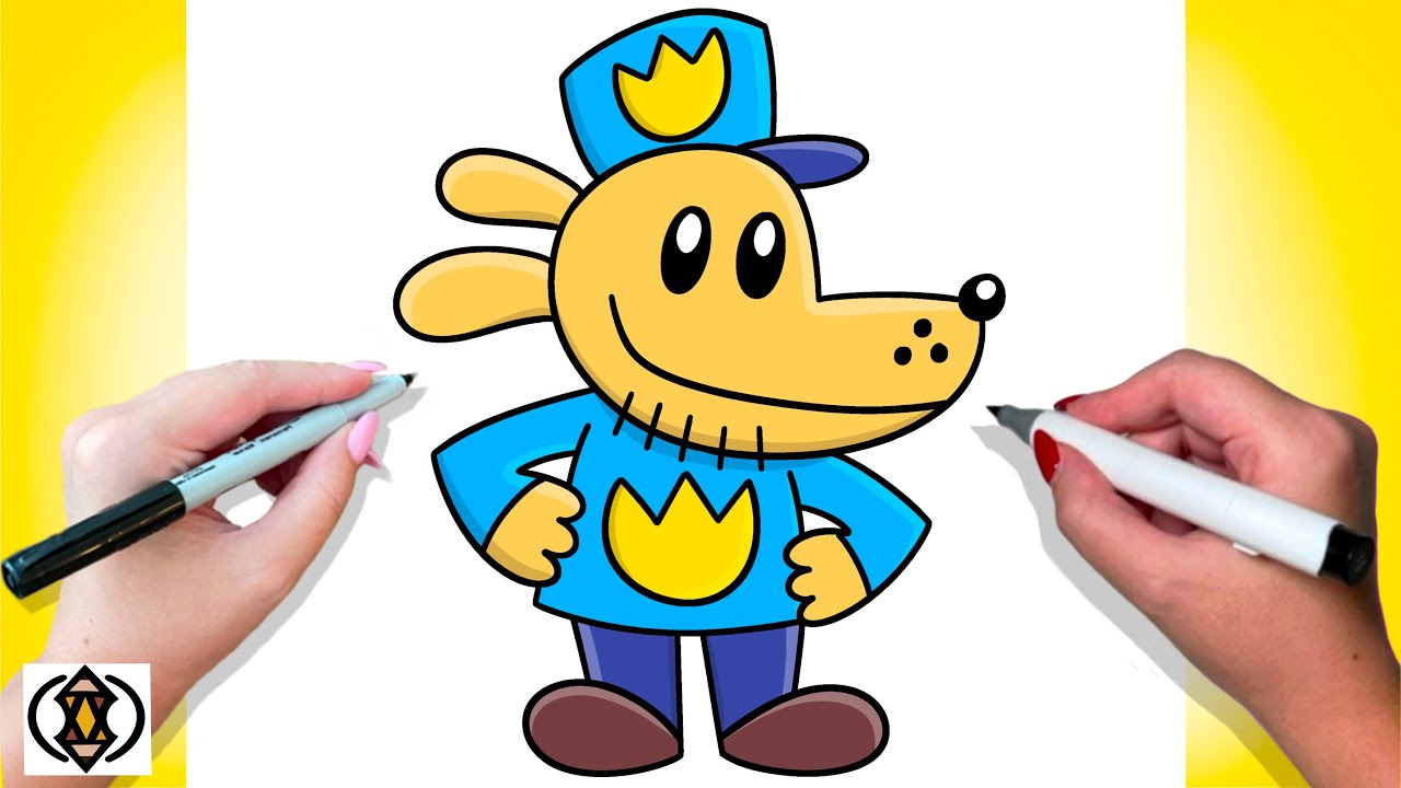 How To Draw Dogman - YouTube