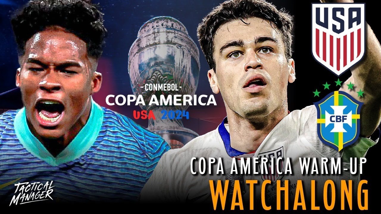USA vs Brazil live watchalong | USMNT Copa America Preparation - YouTube
