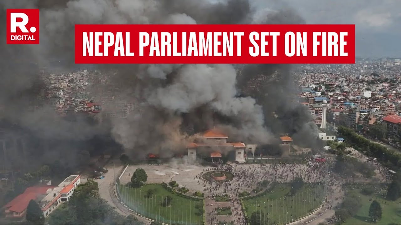 BIG BREAKING: Nepal Parliament Set On Fire By Gen Z Rioters, Dramatic ...
