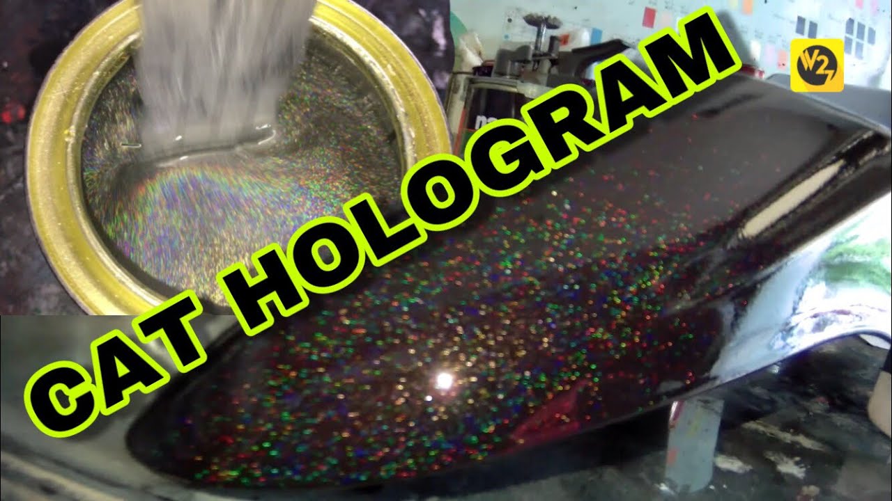 HOLOGRAPHIC PAINT 2K || MICRO FLAKES || MULTIFLECT || METALFLAKES - YouTube