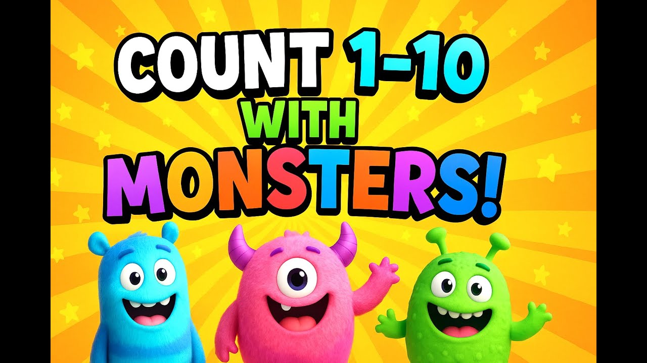Monster Count 1–10 | Fun Learning Numbers Song for Kids - YouTube