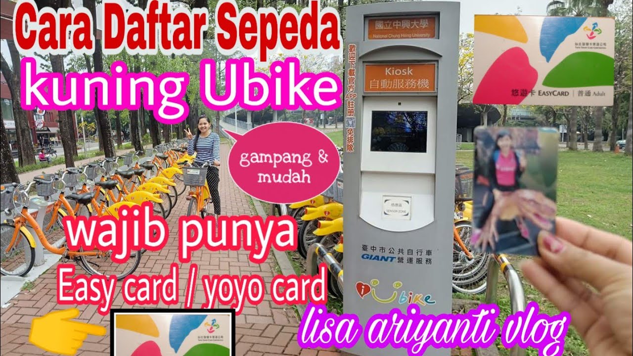 Cara Daftar Sepeda kuning U bike di Taiwan Gampang &mudah - YouTube