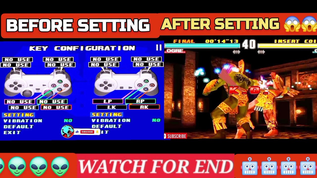 tekken 3 key configuration | tekken 3 key button setting | #tekken ...