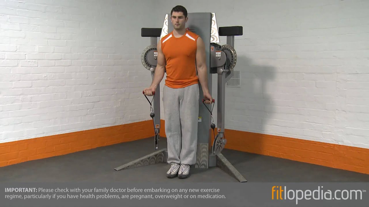 Single Arm Cable Cross Curl - YouTube