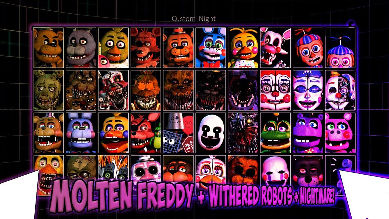 FIVE NIGHTS AT FREDDY'S CUSTOM NIGHT (FULL) TEASER 2# | MOLTEN FREDDY ...