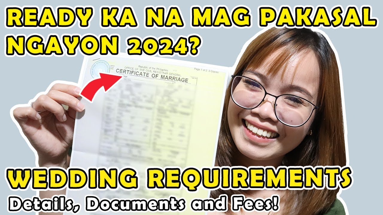 Wedding Requirements in the Philippines 2024 + fees | Joice Casama ...