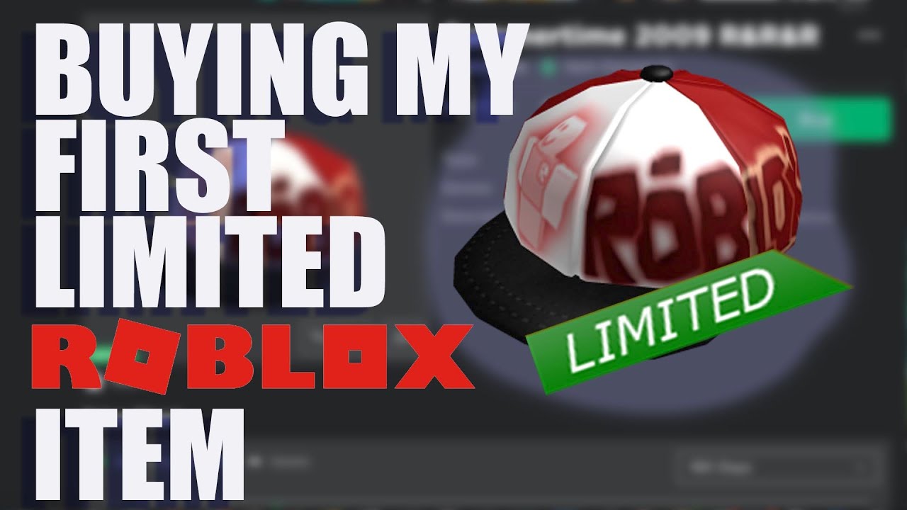 Buying my first limited item on ROBLOX! - YouTube