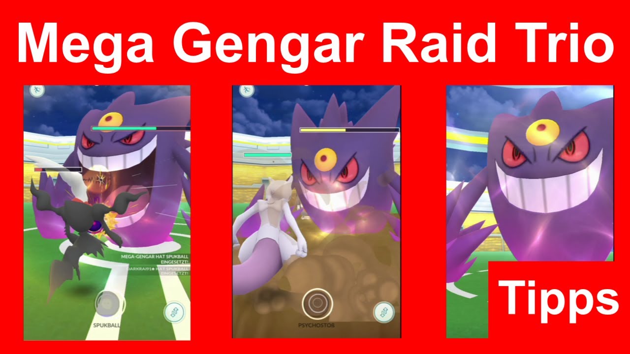 Mega Gengar Raid Trio gewinnen. Wie man Mega Gengar zu dritt besiegt ...