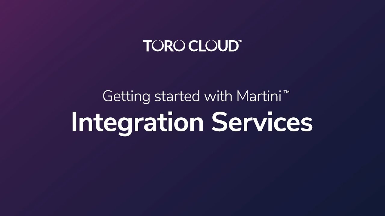 Integration Services: Getting Started with Martini™ - YouTube