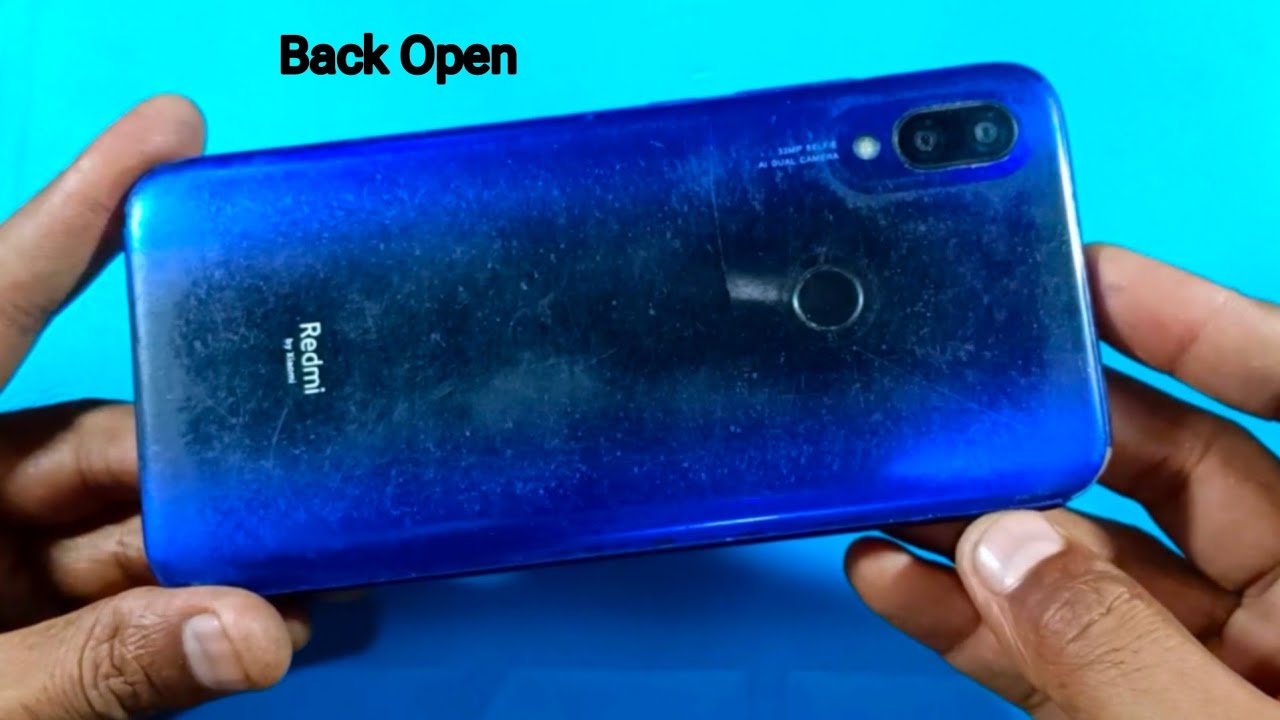 how to open redmi y3 / redmi y3 back panel open - YouTube