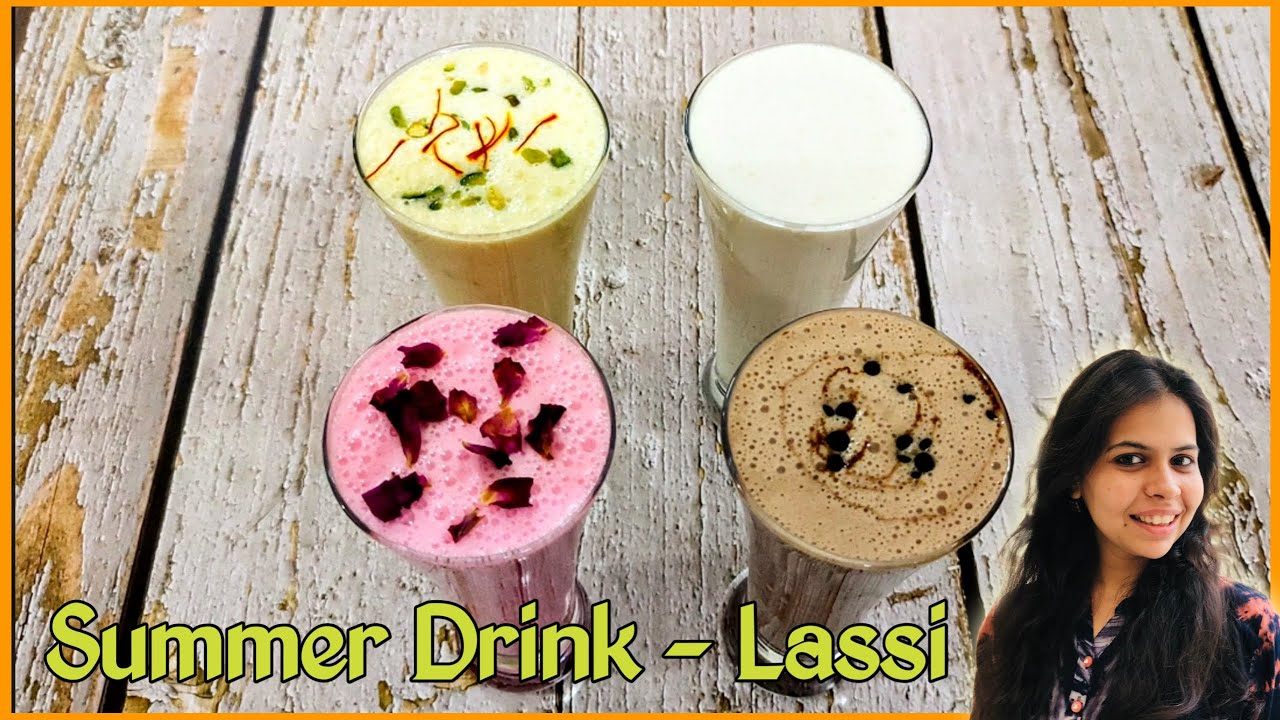 4 Type Of Lassi | How To Make Lassi At Home | Taptis Kitchen - YouTube
