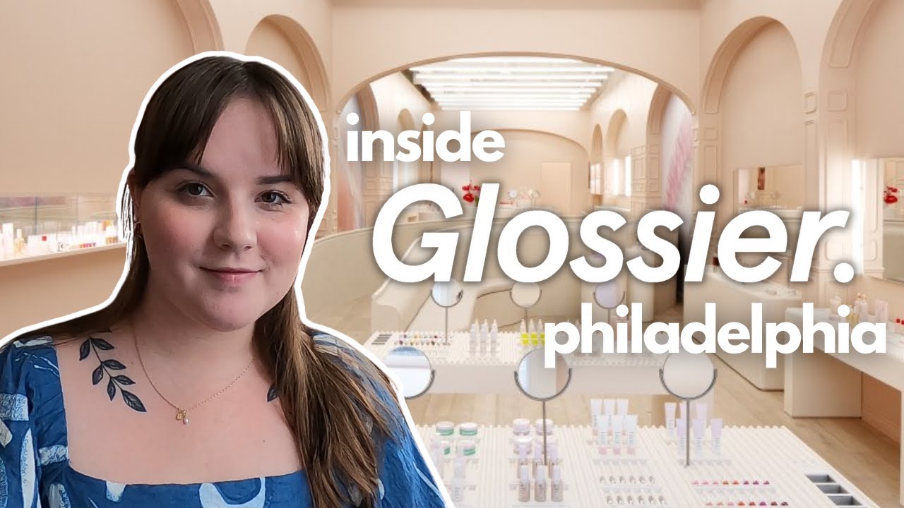 first look inside glossier philadelphia | glossier philly grand opening ...