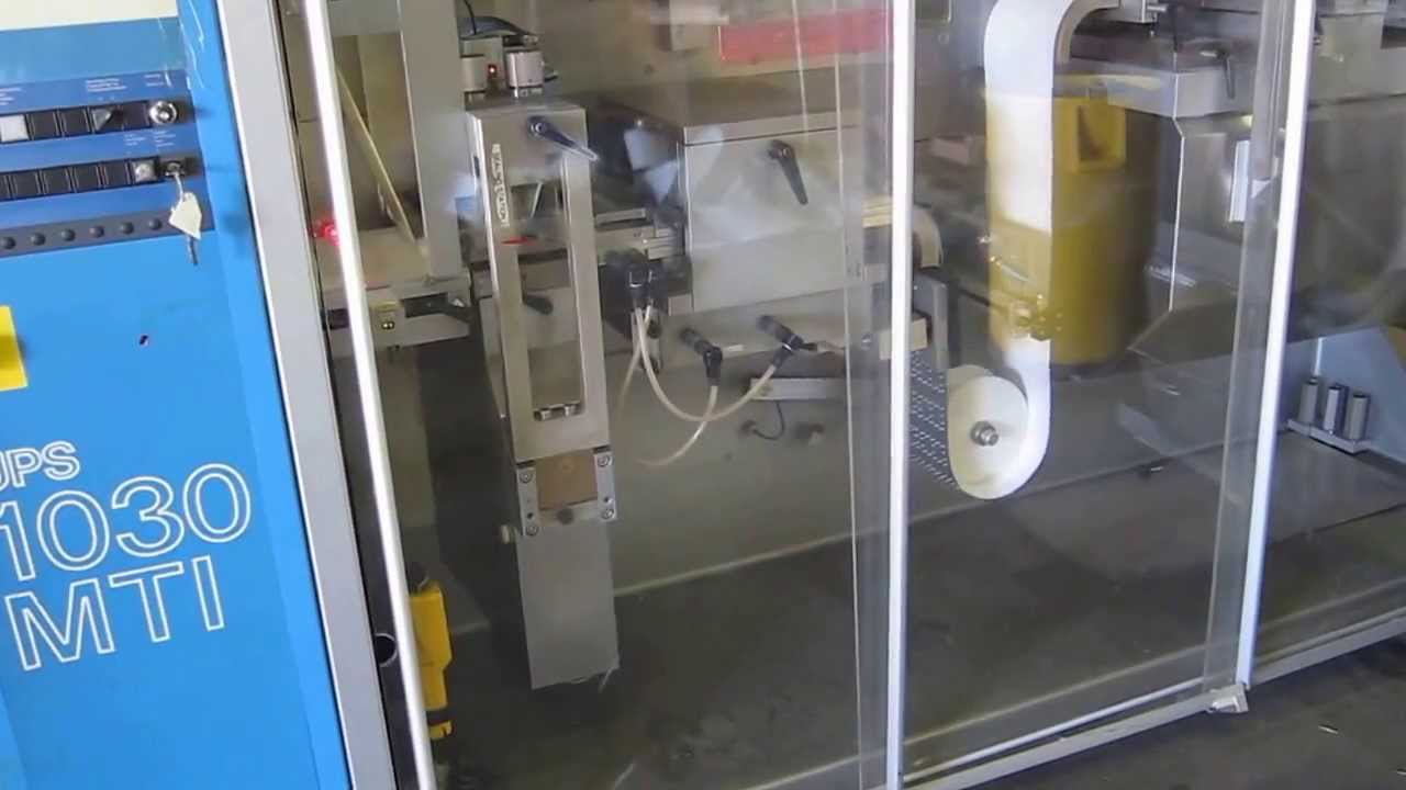 Uhlmann Pac systems UPS 1030 MTI Blister machine - YouTube