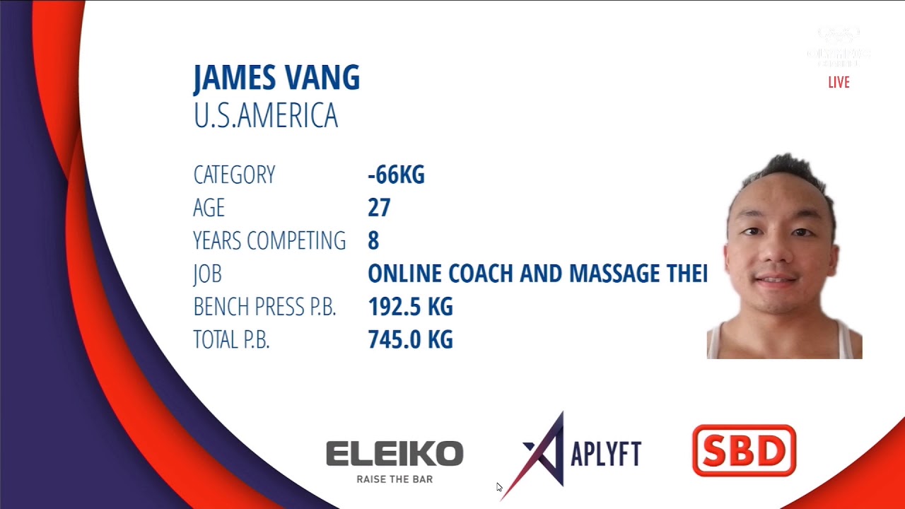 James Vang 7th Place 2019 Dubai IPF Open Worlds - YouTube