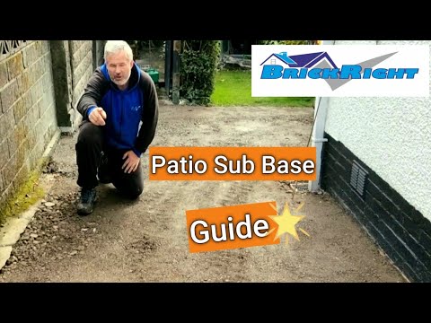 How to prepare a sub base for a patio - YouTube