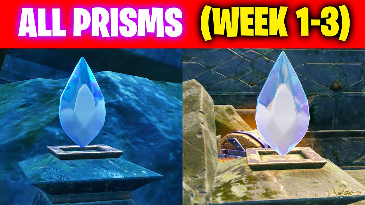 All 3 PRISM LOCATIONS IN FORTNITE SEASON 3 Chapter 4 (WEEK 1-3) SECRET QUEST - YouTube