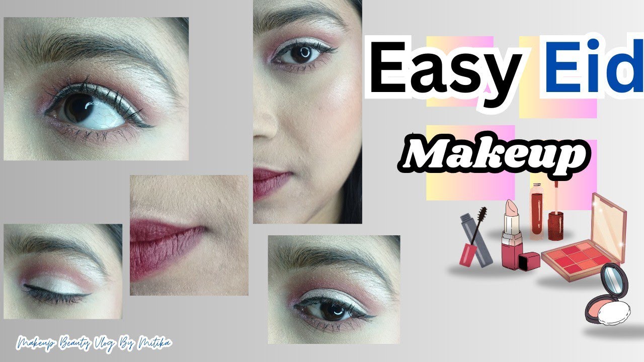 Easy And Beautiful Eye Makeup For Eid||How To Do Simple Soft Makeup For ...