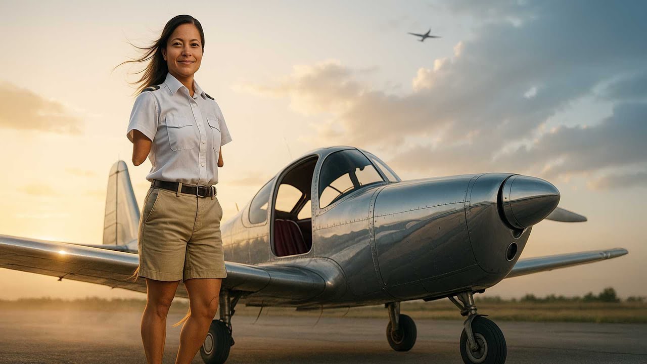 Girl Without Arms Becomes World’s First Female Pilot - YouTube