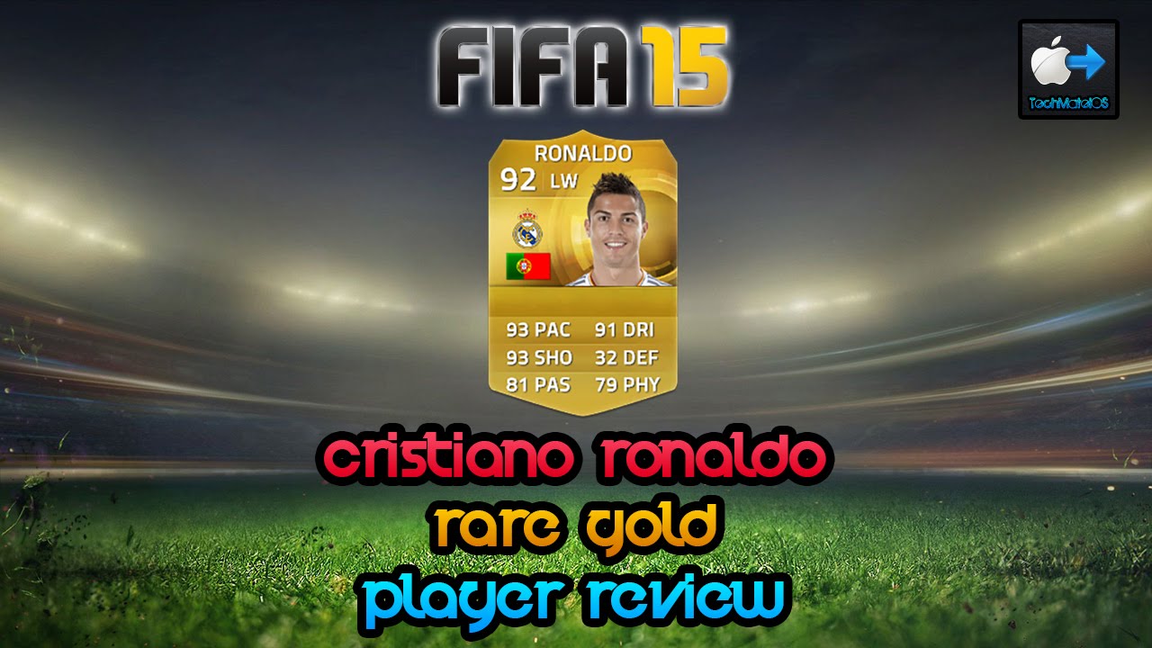 FIFA 15: Ultimate Team Player Review | Cristiano Ronaldo (Rare Gold ...
