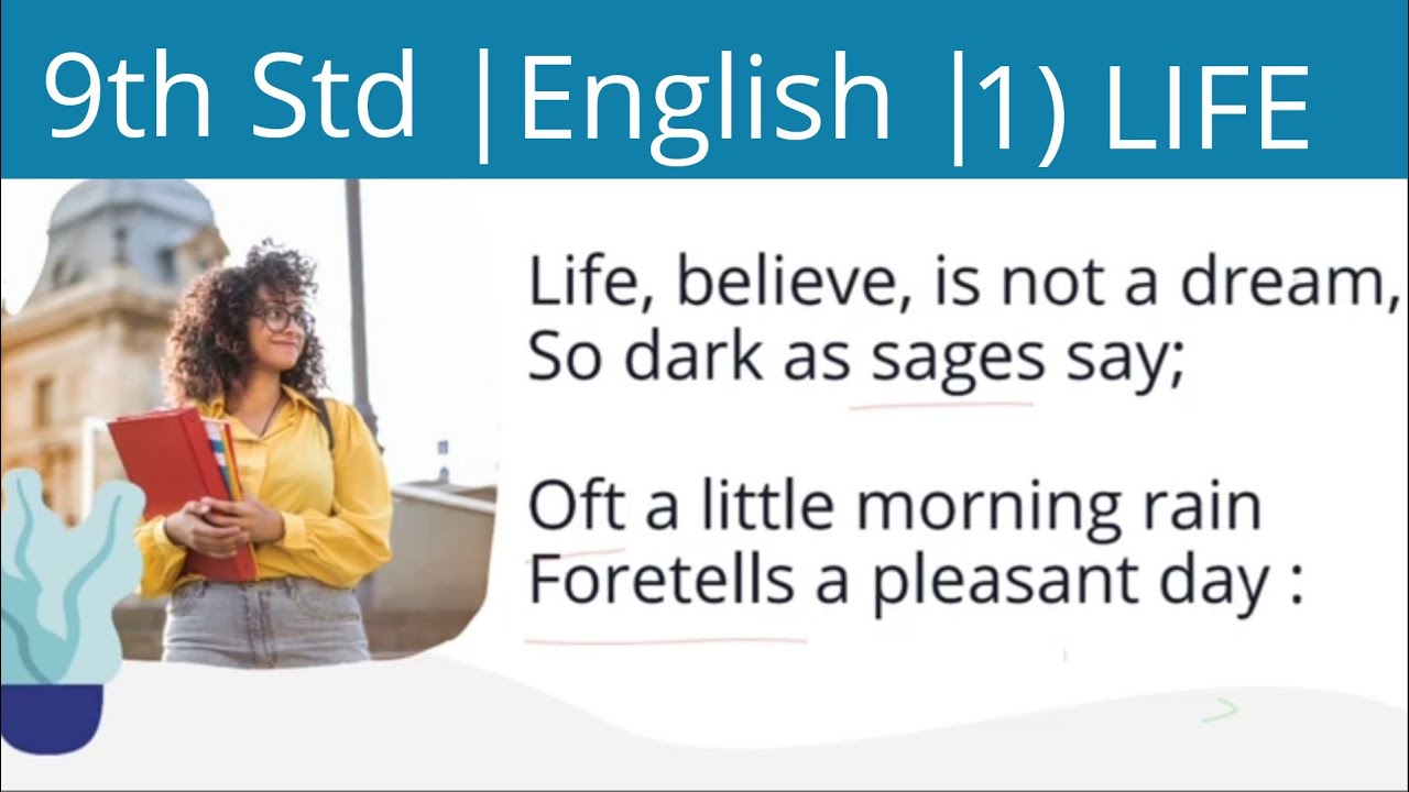 Life Poem Explanation | English | 9th Standard | NETucation - YouTube