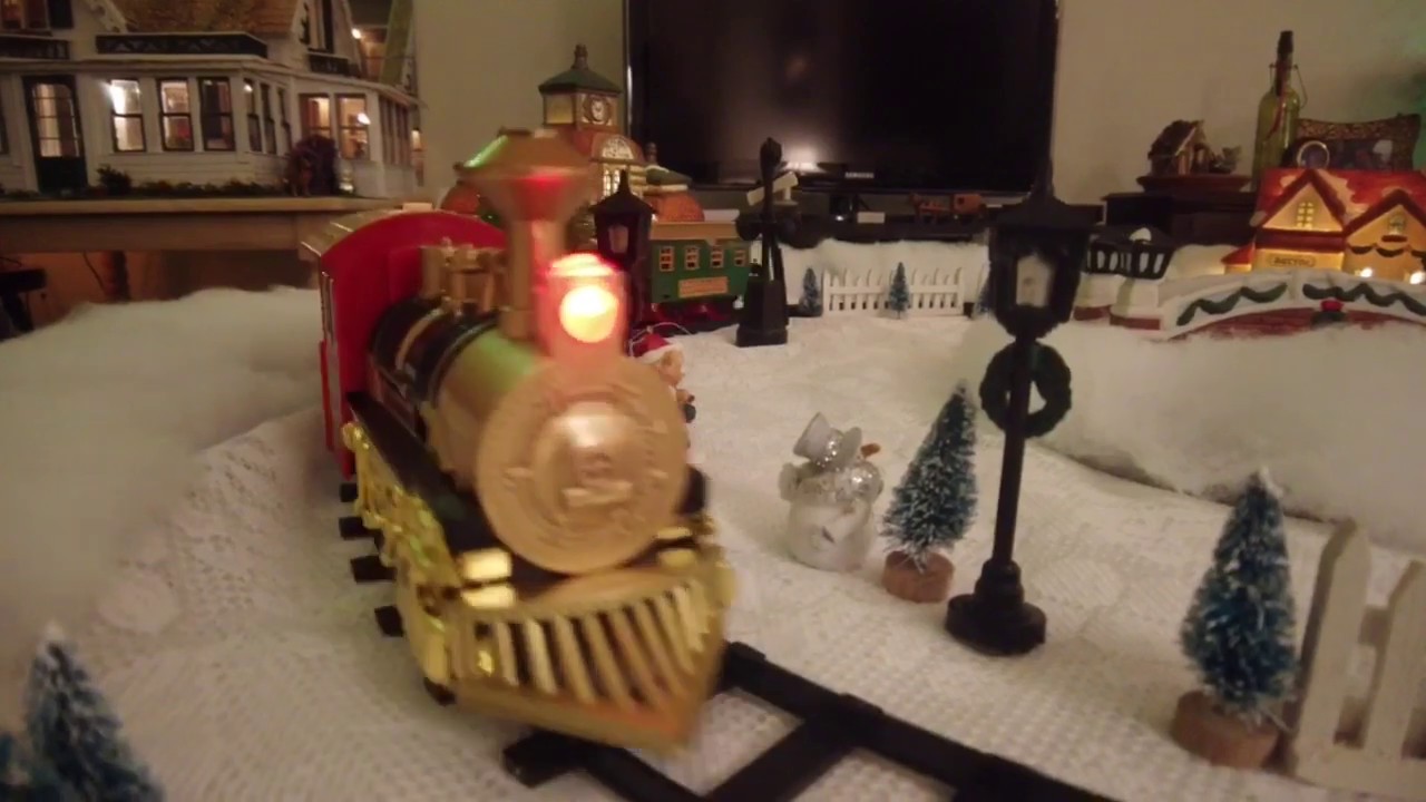Holiday Train and Christmas Houses - YouTube